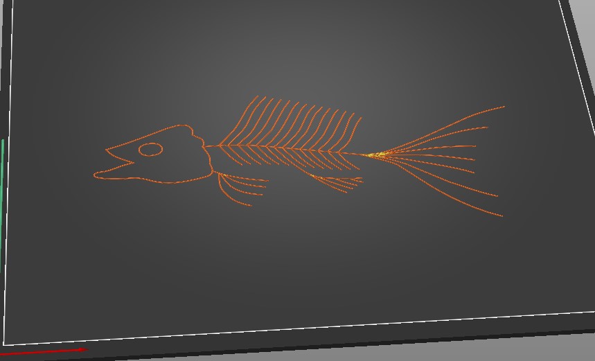Tactile image: skeleton fish (side) by GutenBar | Download free STL ...