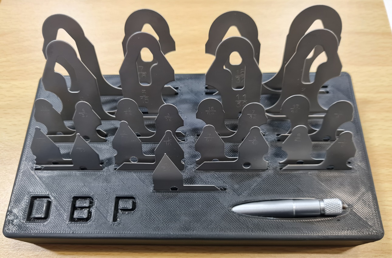 RADIUS GAUGE SET HOLDER / TRAY by 0dp | Download free STL model ...