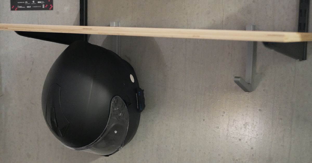 Motorcycle Helmet Shelf Hanger by Jazper | Download free STL model ...