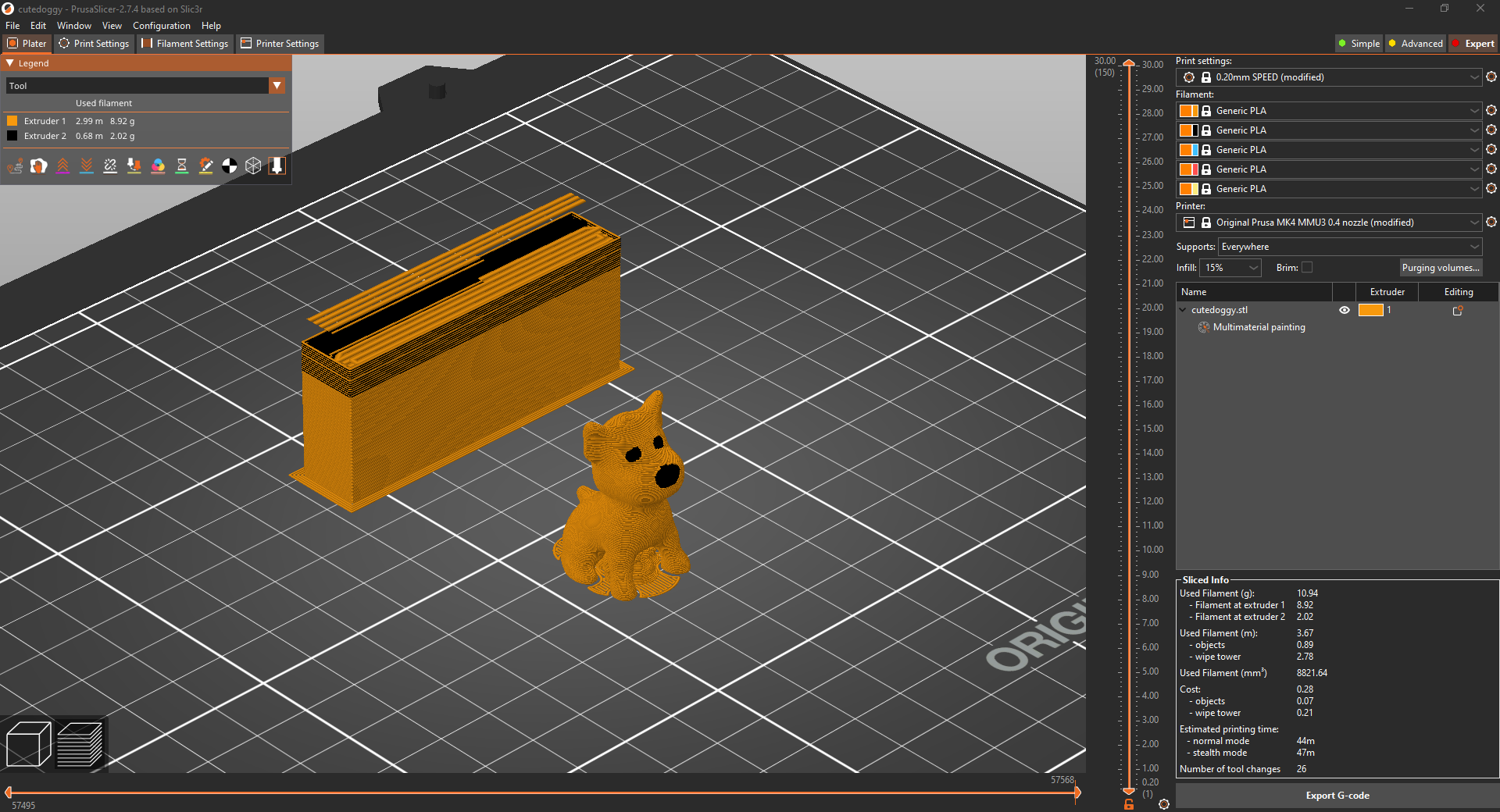 Cute Dog - MMU by Real 3D Prints | Download free STL model | Printables.com