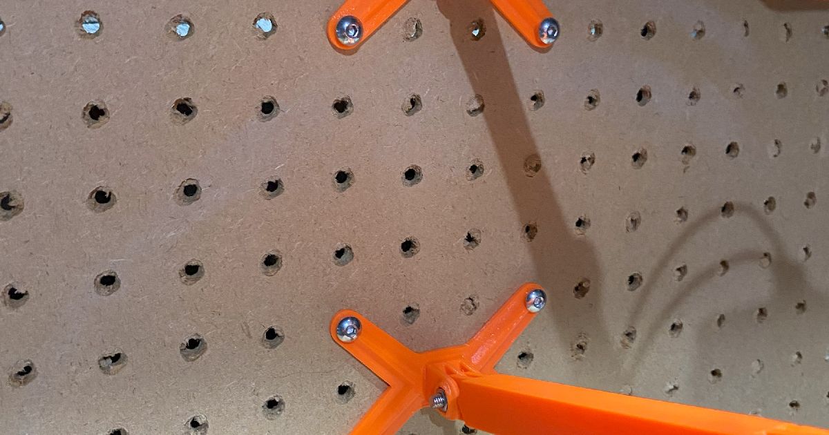 Modular Mounting System, Pegboard anchor (25mm) by Jibbius | Download ...
