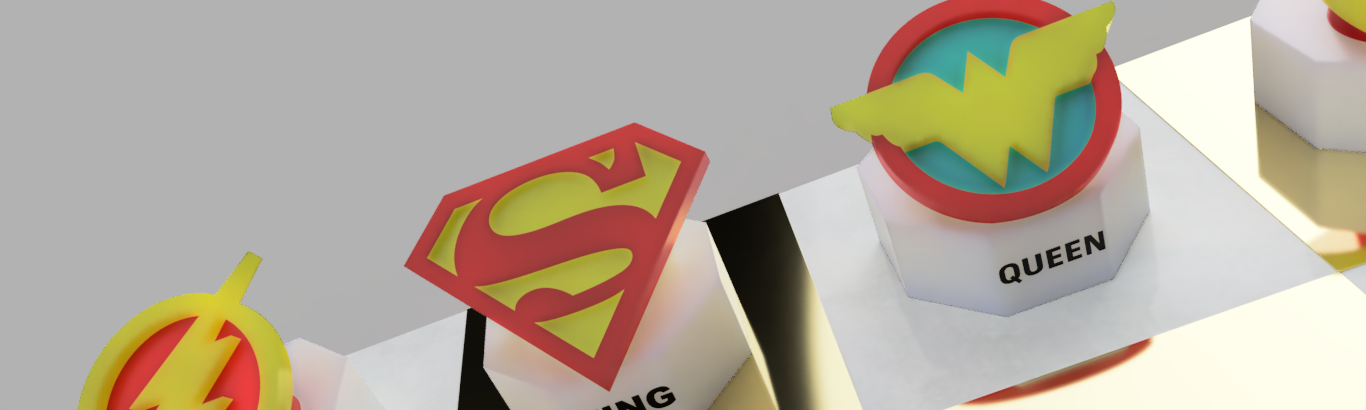 DC chess set by M1Designs | Download free STL model | Printables.com