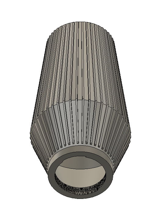 Lamp #53 - Double Ribbed shade for Bambu Lamp Kit 01 by Sink | Download ...