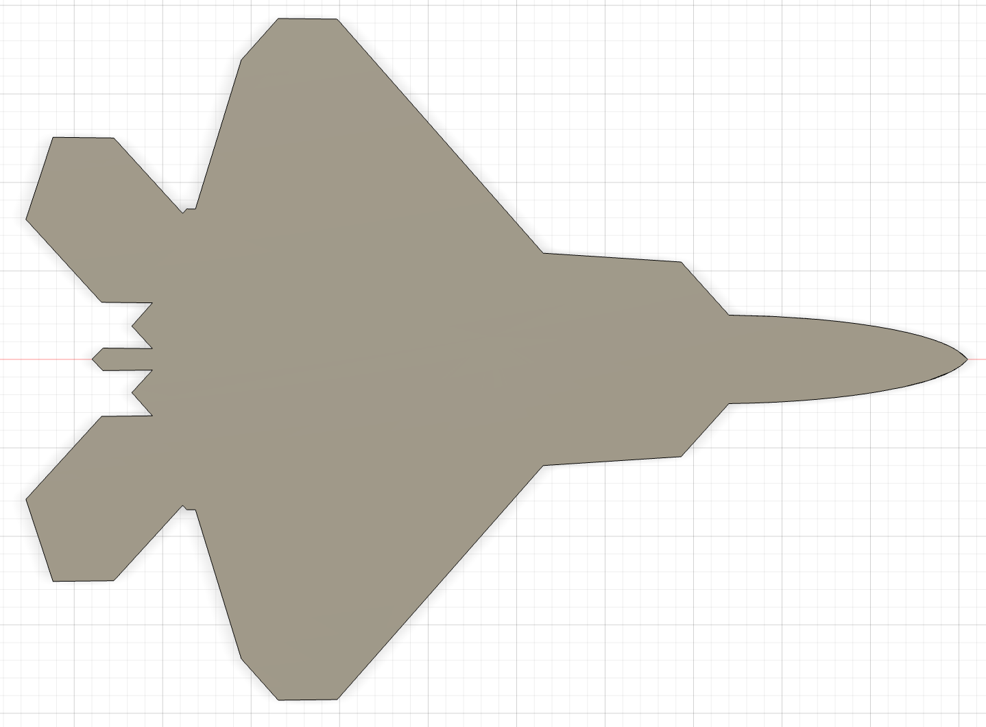F-22 raptor silhouette by Brenden Prickett | Download free STL model ...