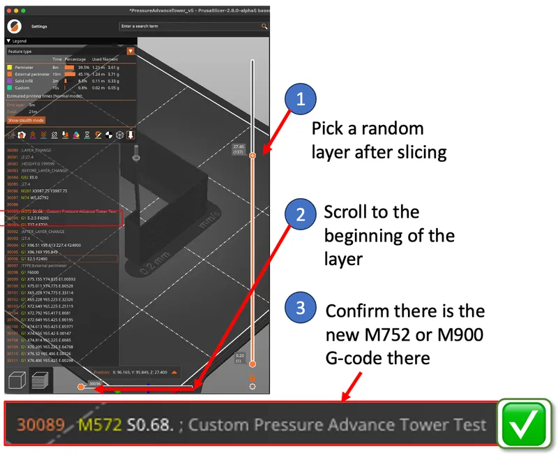 Calibration Tower - Pressure Advance (M572) or Linear Advance (M900) by ...