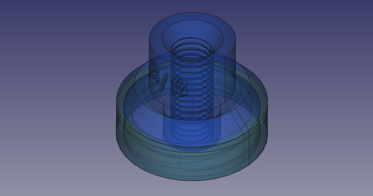 Collapsing Cane Handle Adapters by joncruz | Download free STL model ...