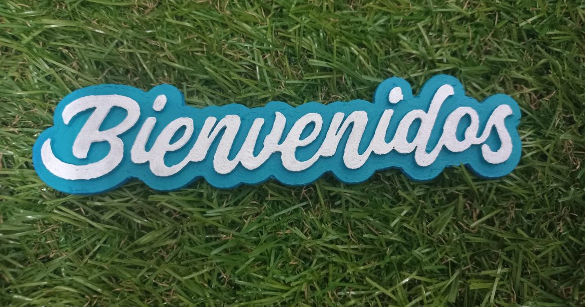 Cartel Bienvenidos 2 by mbt.club | Download free STL model | Printables.com