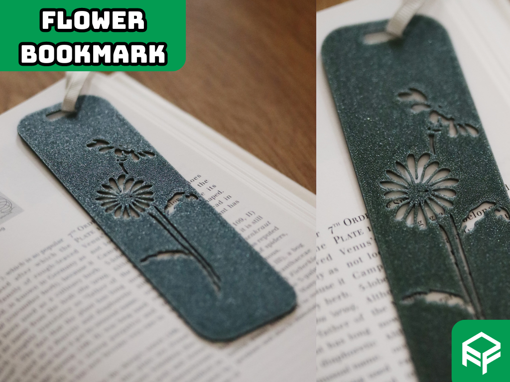 Flower bookmark by FF3D Makes | Download free STL model | Printables.com