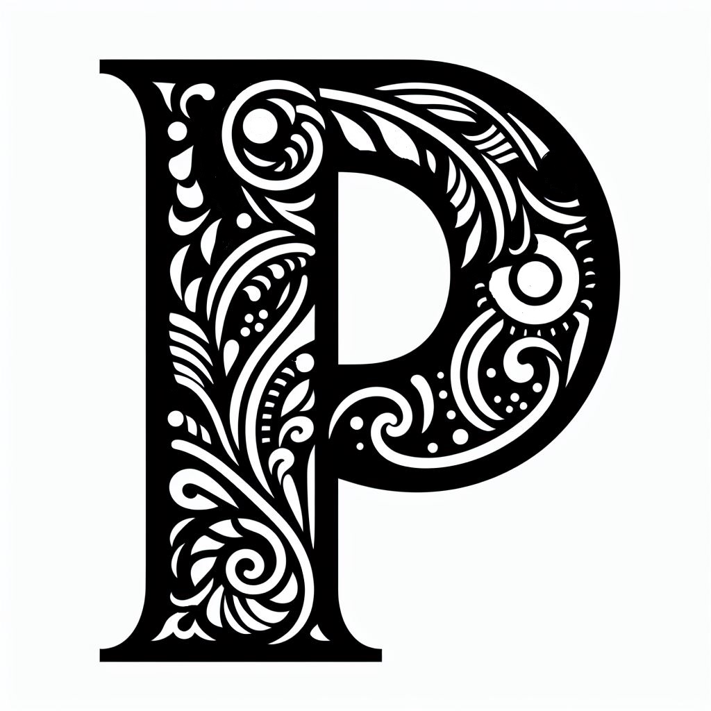 Stencil Letter P By Nina Máčová Download Free Stl Model