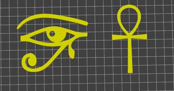 Ankh and Eye by gourish | Download free STL model | Printables.com