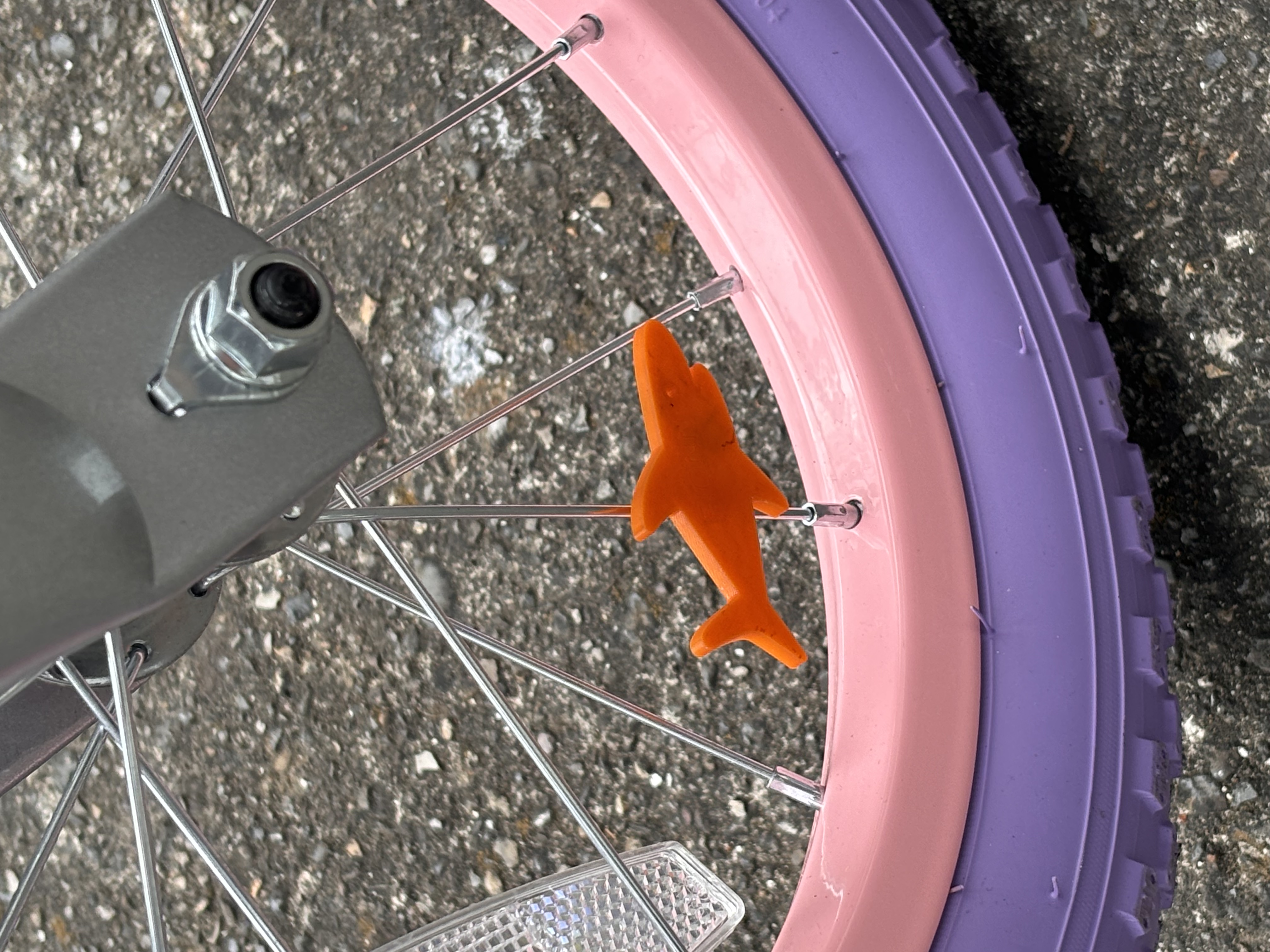 Shark Bike Spoke Decoration by KarlIRL | Download free STL model | Printables.com