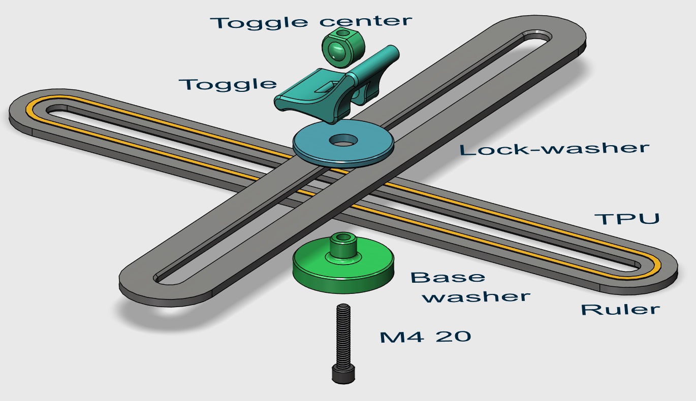 Quick Lock Ruler by ekabn | Download free STL model | Printables.com