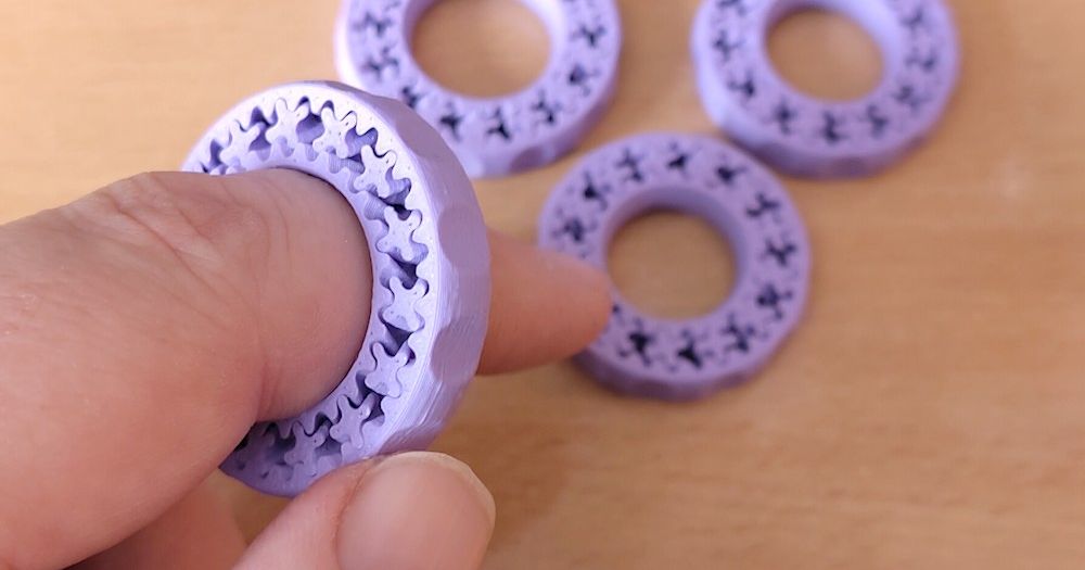 Fidget Gear Ring by DrJones | Download free STL model | Printables.com