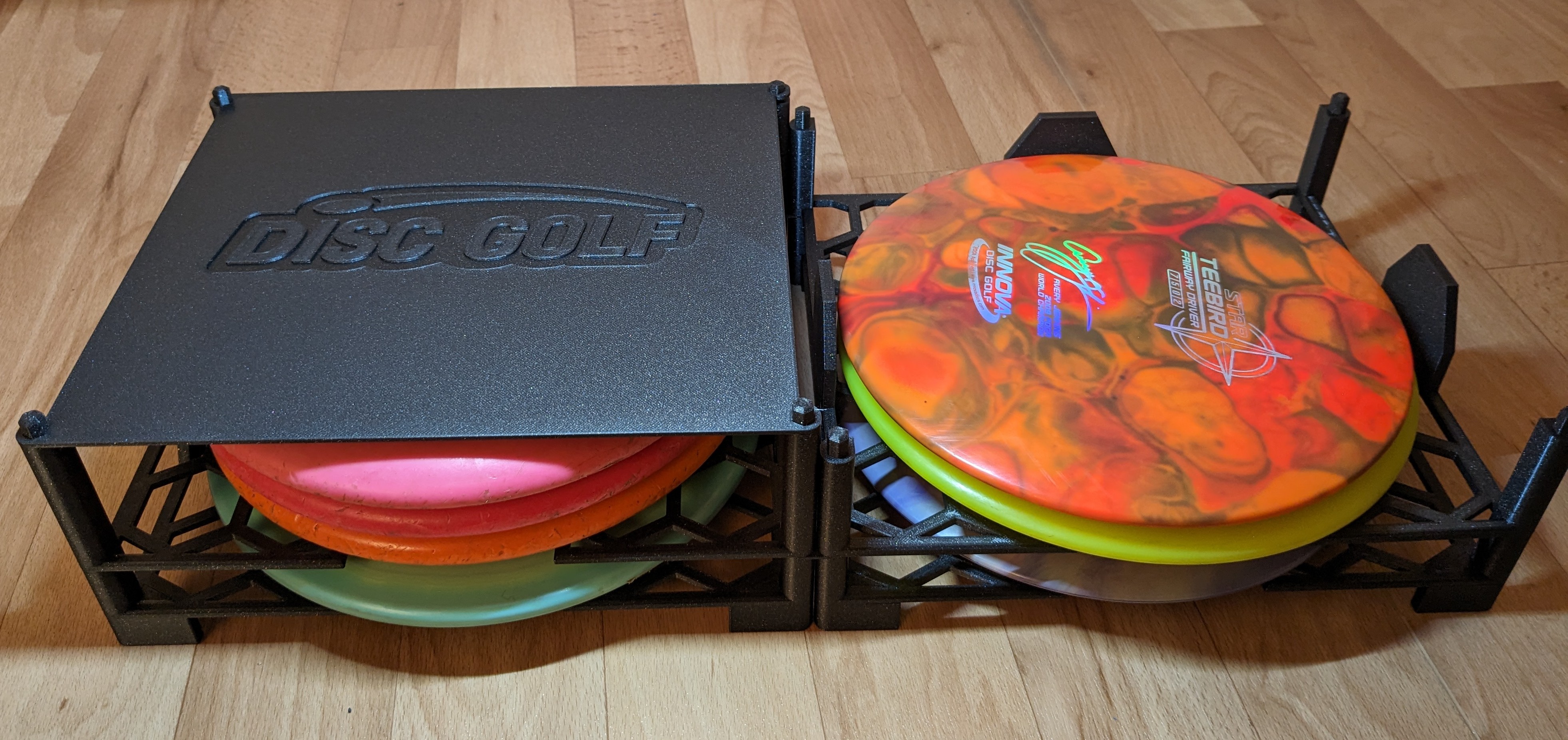 A modular, stackable drawer storage system for Disc Golf discs by ...