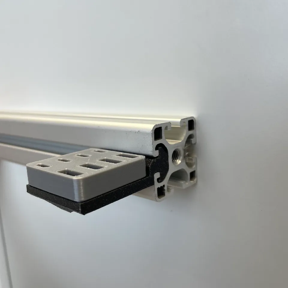 Gridfinity base for 40x40 aluminum extrusion horizontal by Szachu ...