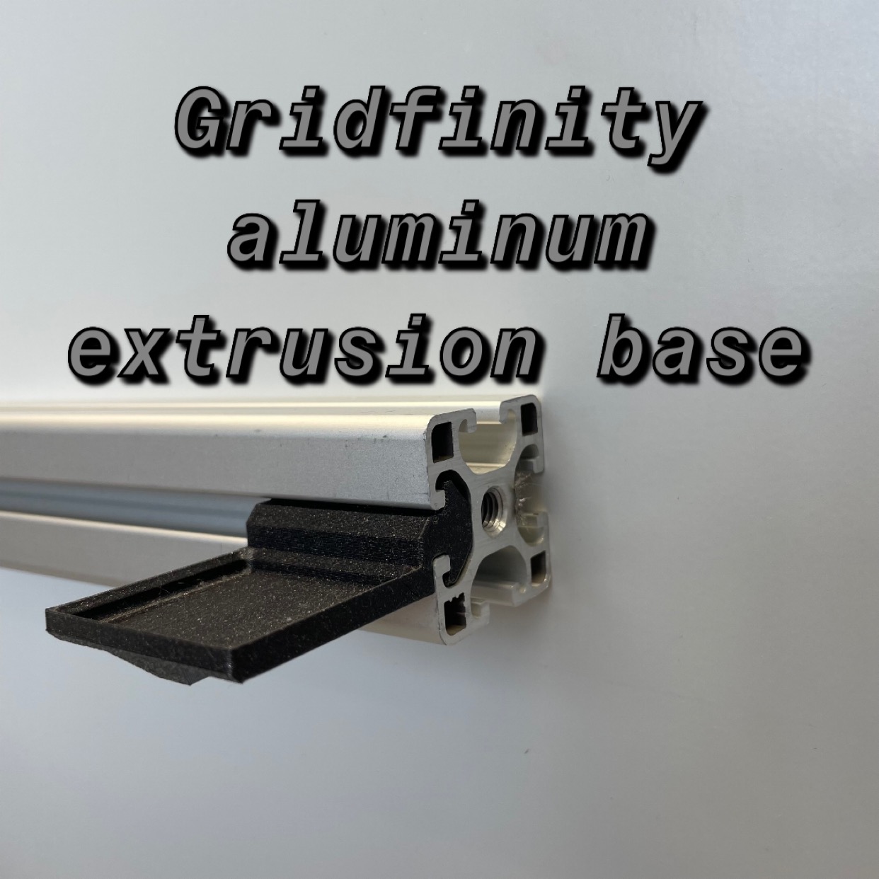 Gridfinity base for 40x40 aluminum extrusion horizontal by Szachu ...
