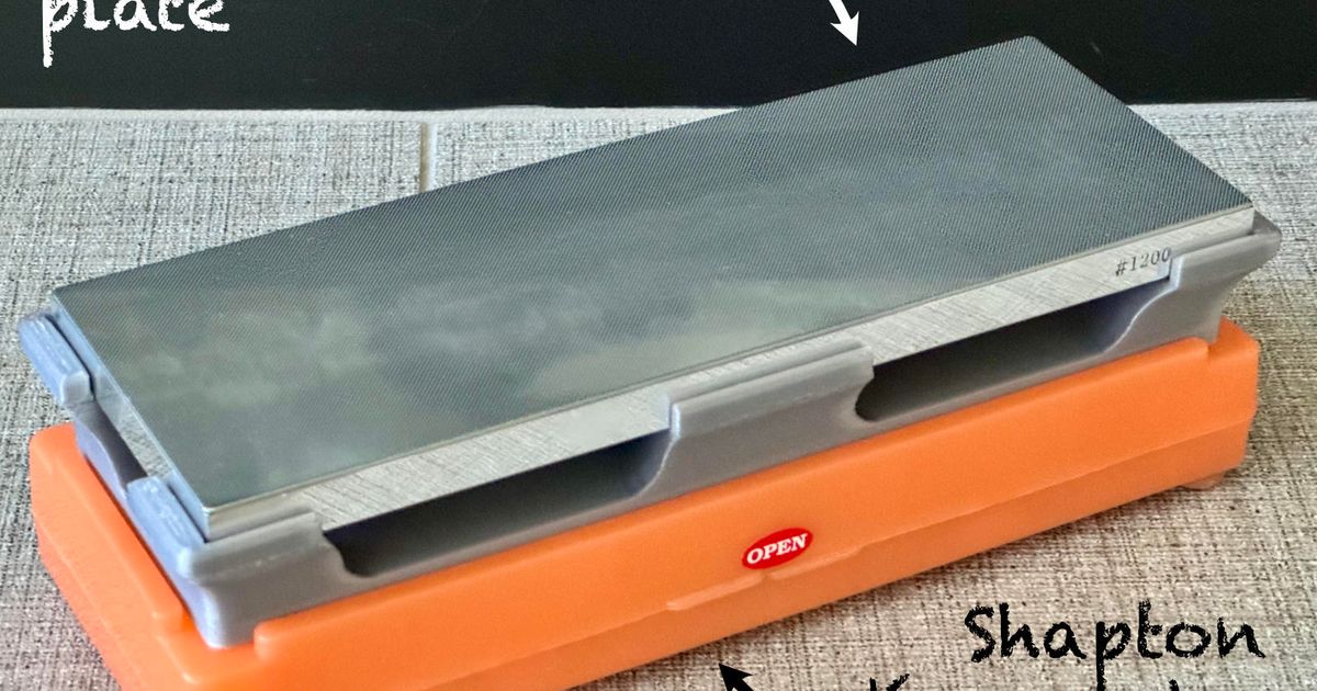 Atoma diamond plate holder for Shapton Kuromaku base by Josh Carter ...