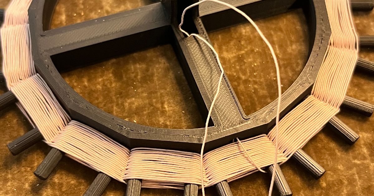 100mm ID web coil form by Mondo & Aud | Download free STL model ...