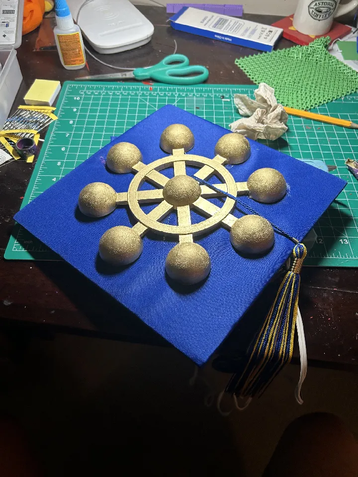 Mahoraga Graduation Cap Decoration by Sideways Steve | Download free ...