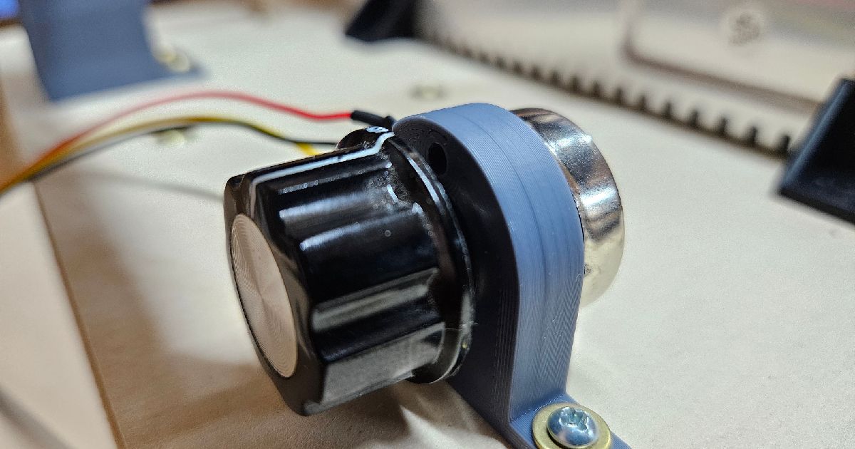Potentiometer Mount by Greg M | Download free STL model | Printables.com