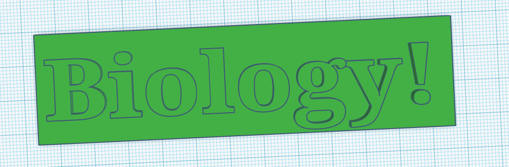 Biology sign by Stevie PR | Download free STL model | Printables.com