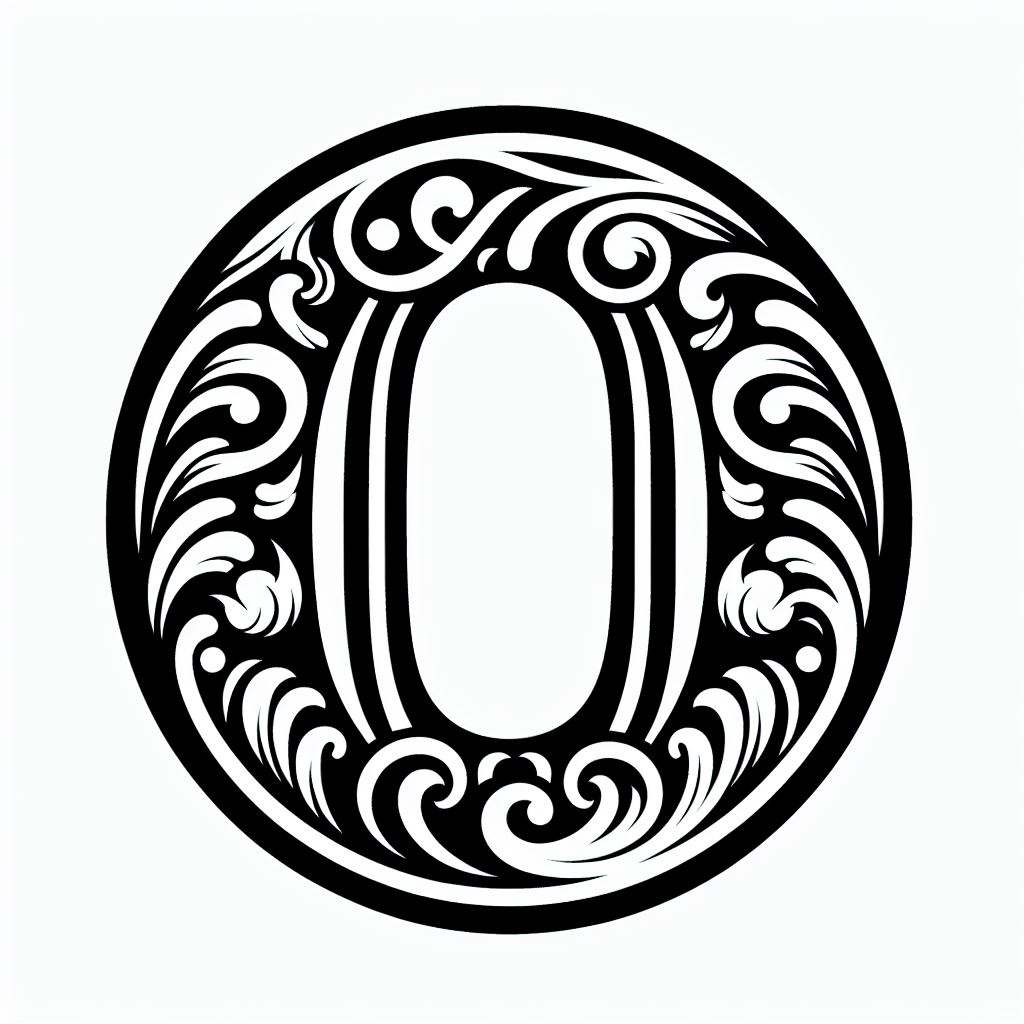 Frottage creation: letter O (version 5) by Nina Máčová | Download free ...