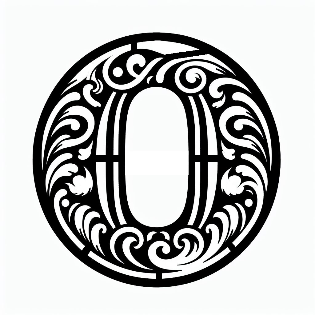 Stencil: letter O by Nina Máčová | Download free STL model | Printables.com