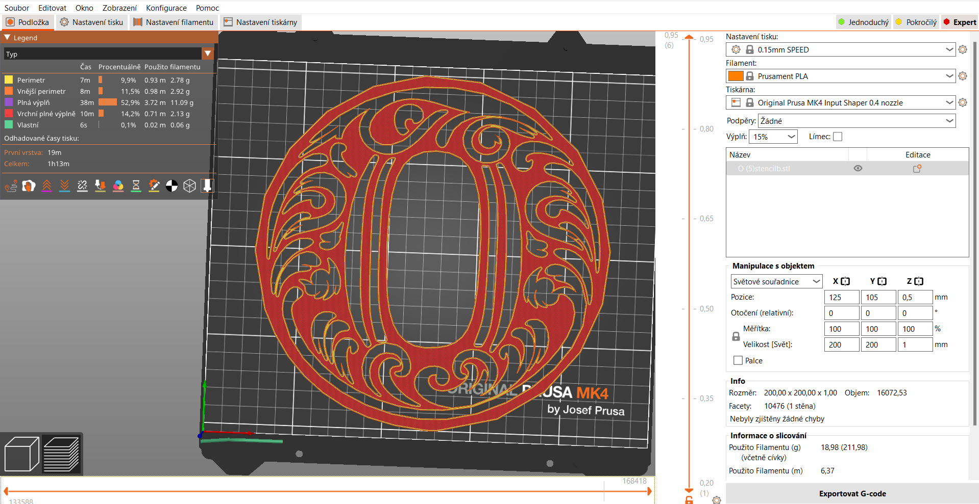 Stencil: letter O by Nina Máčová | Download free STL model | Printables.com