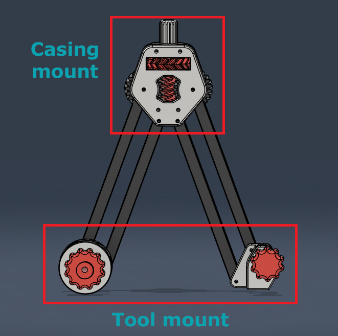 [WIP] Drafting Compass V2 with worm gear and parallell arms for many ...