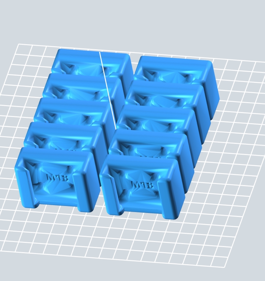 Set of ten millwaukee m18 battery holders par Ryan Malecha ...