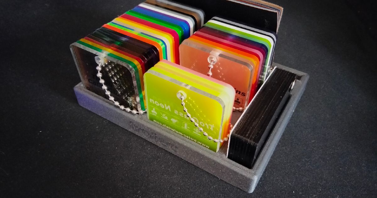 Trotec Material Sample Organizer by René Erler | Download free STL ...
