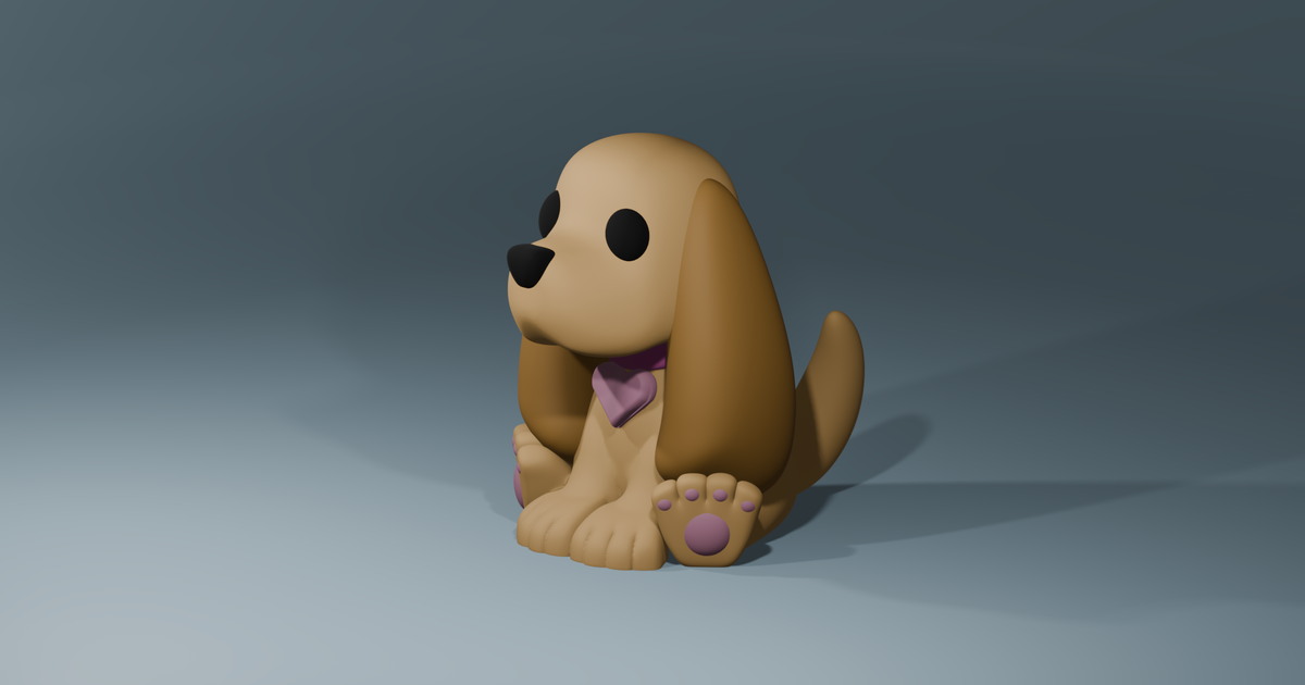 Cute Cocker Spaniel (Multicolor) por Printical | Descargar modelo STL ...