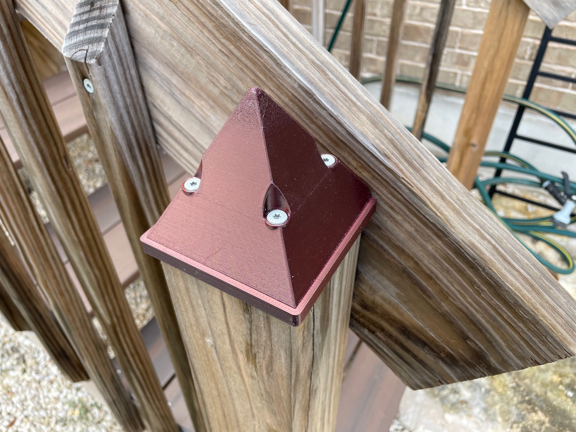 Decorative Fence Post Cap, Pyramid by Biggs | Download free STL model ...
