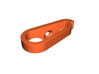 Cable Clip with 3mm screw hole by Fuzzler | Download free STL model ...