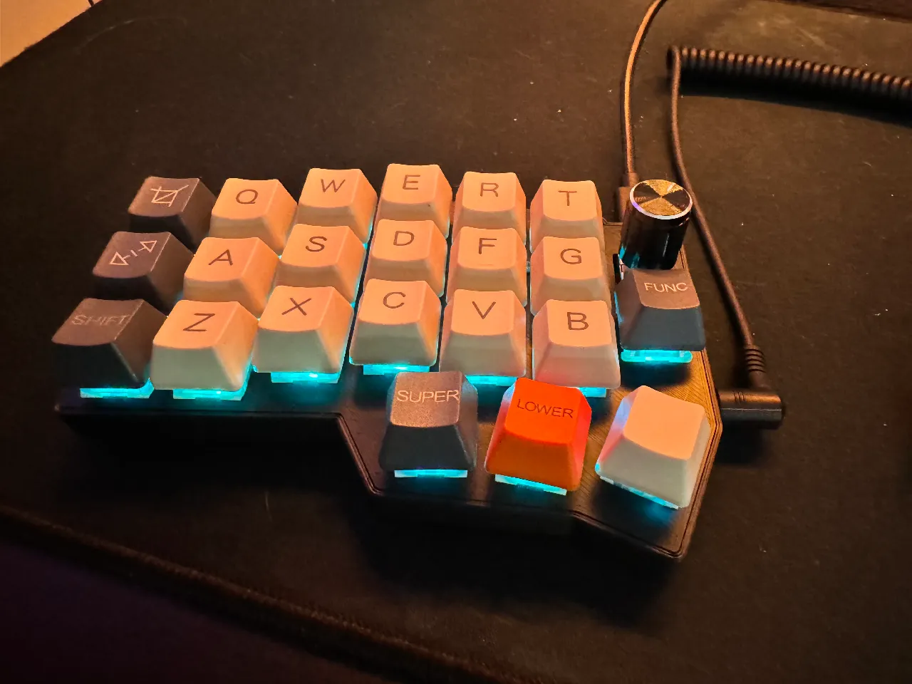 Corne (crkbd) split Keyboard V4.1 new case with renforced plate by ...