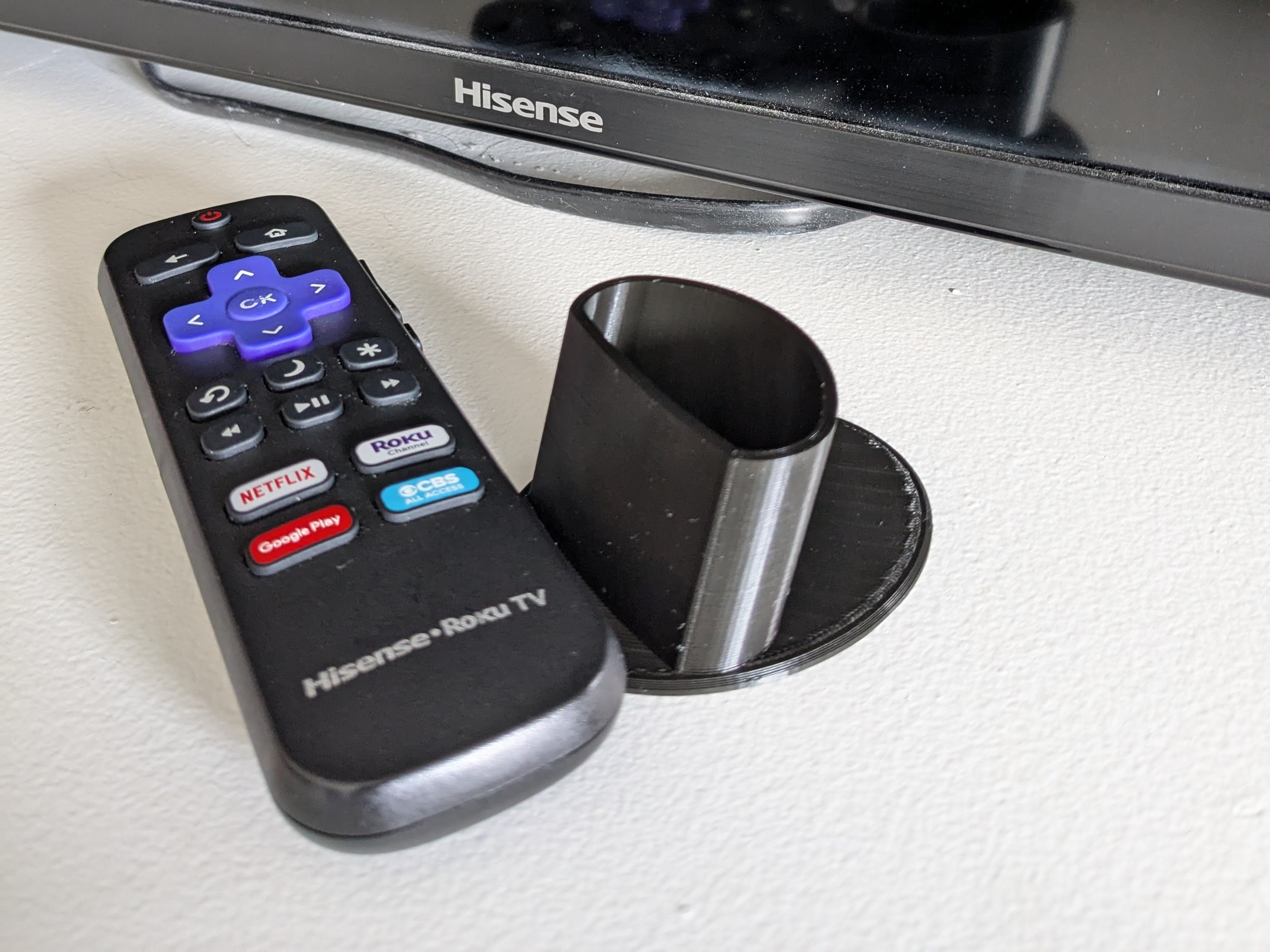 Hisense Roku Smart TV Remote Stand by zuberio | Download free STL model ...