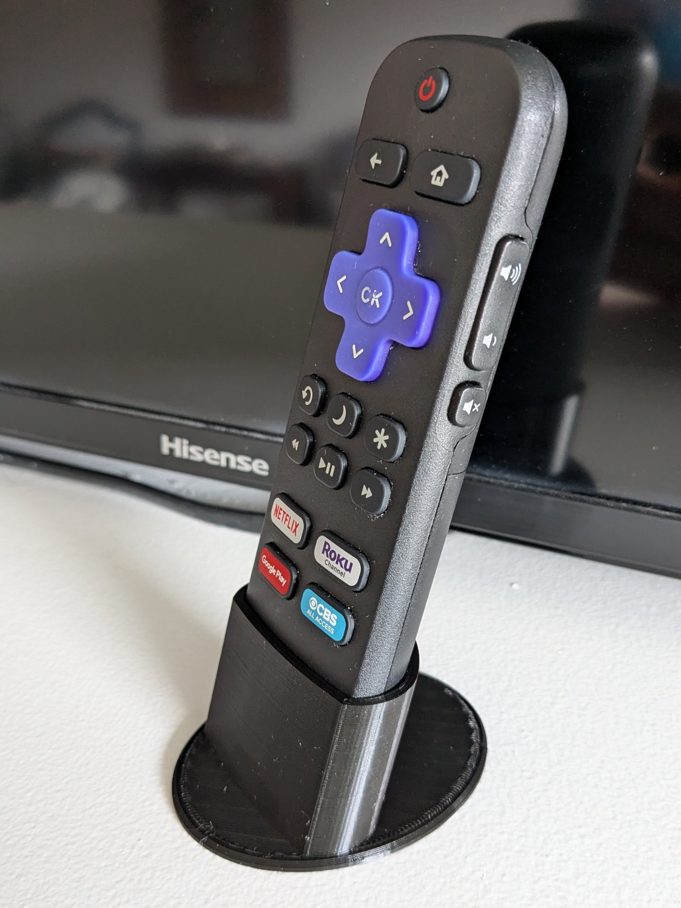 Hisense Roku Smart TV Remote Stand by zuberio | Download free STL model ...