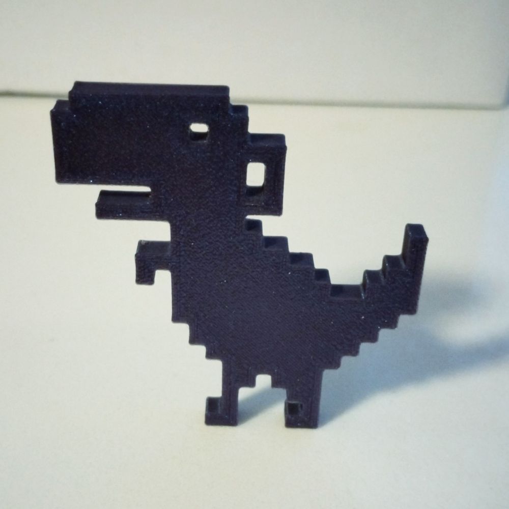 Chrome Dino T-Rex Keychain by Perz1val | Download free STL model ...