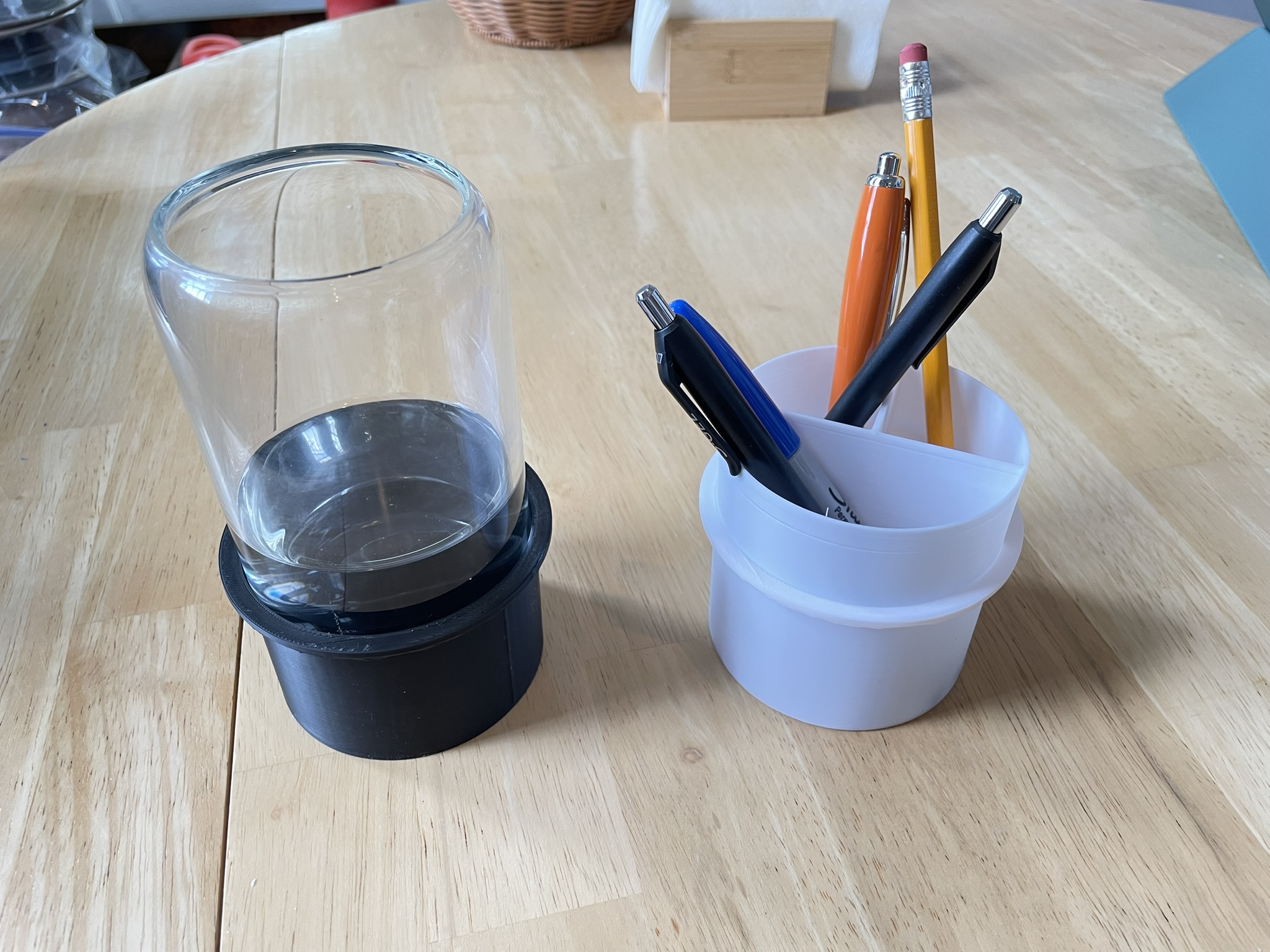 Desk Cable Management Hole Accessories - Cup Holder, Pencil Organizer ...