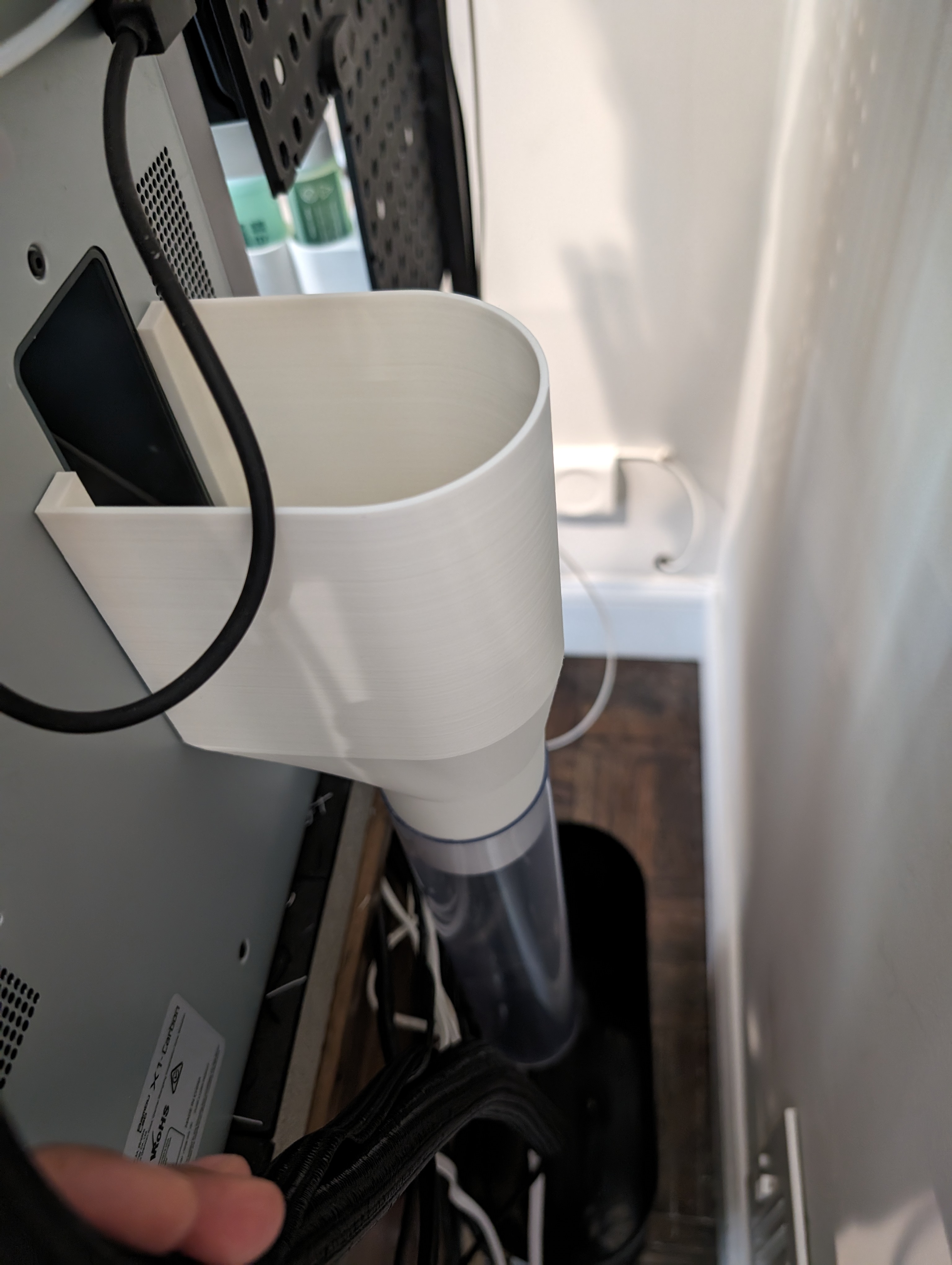 Bambulab Poop Chute Extended with 2 1/2" fitting and strong magnets by ...