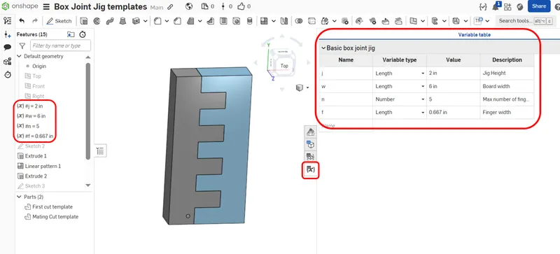 Box joint jig templates by middleagedspread | Download free STL model ...