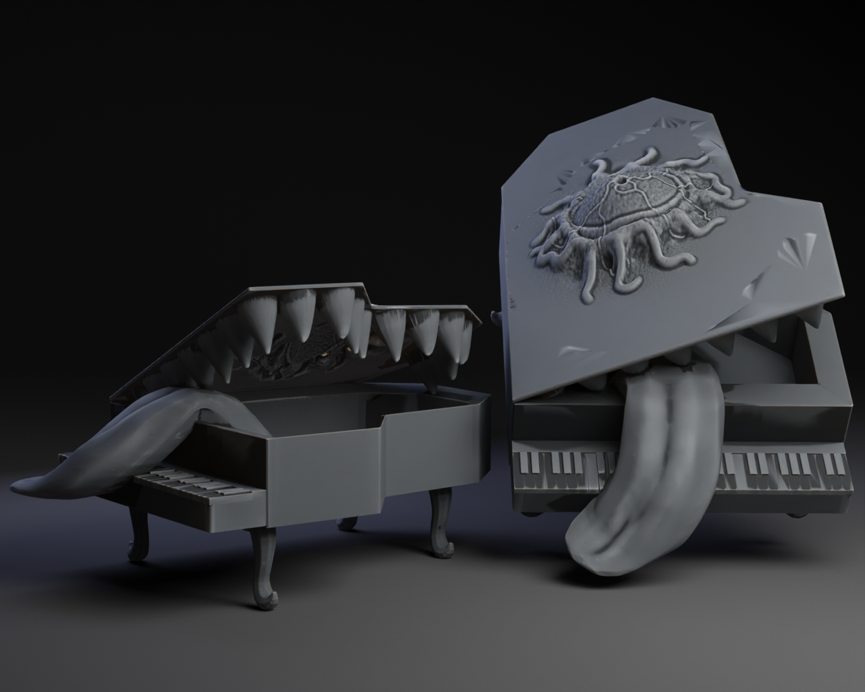 Possessed Grand Piano by Peter Farell | Download free STL model ...