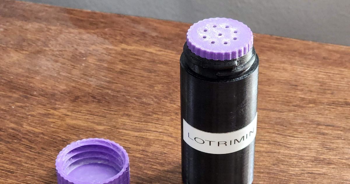 Powder container (parametric) by Aamer | Download free STL model ...