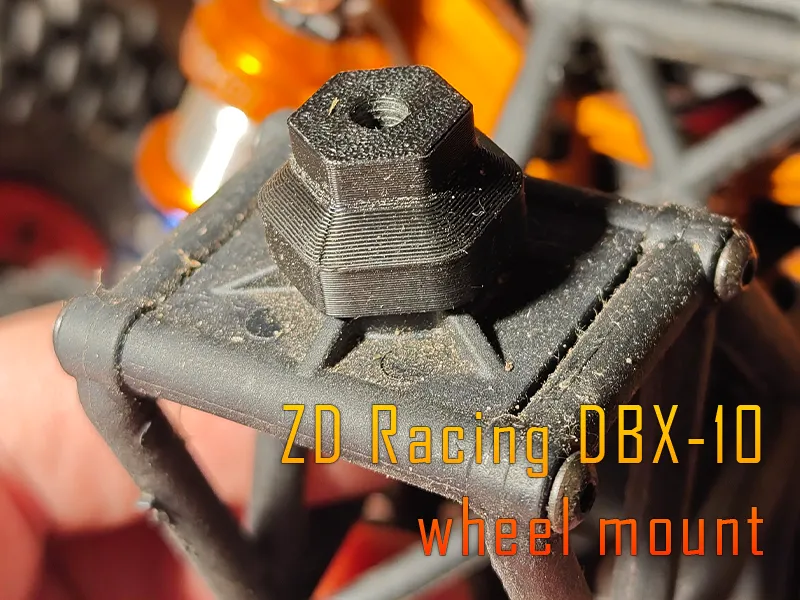 ZD Racing DBX-10 wheel mount by bOBER mASTER | Download free STL model | Printables.com