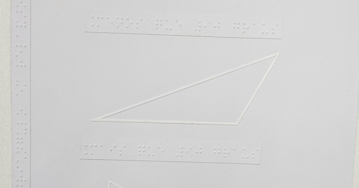 Tactile image: triangles (angles) by GutenBar | Download free STL model ...