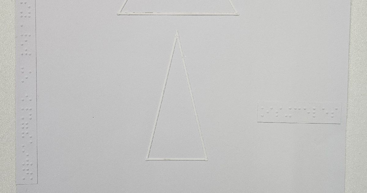 Tactile image: triangles (sides) by GutenBar | Download free STL model ...