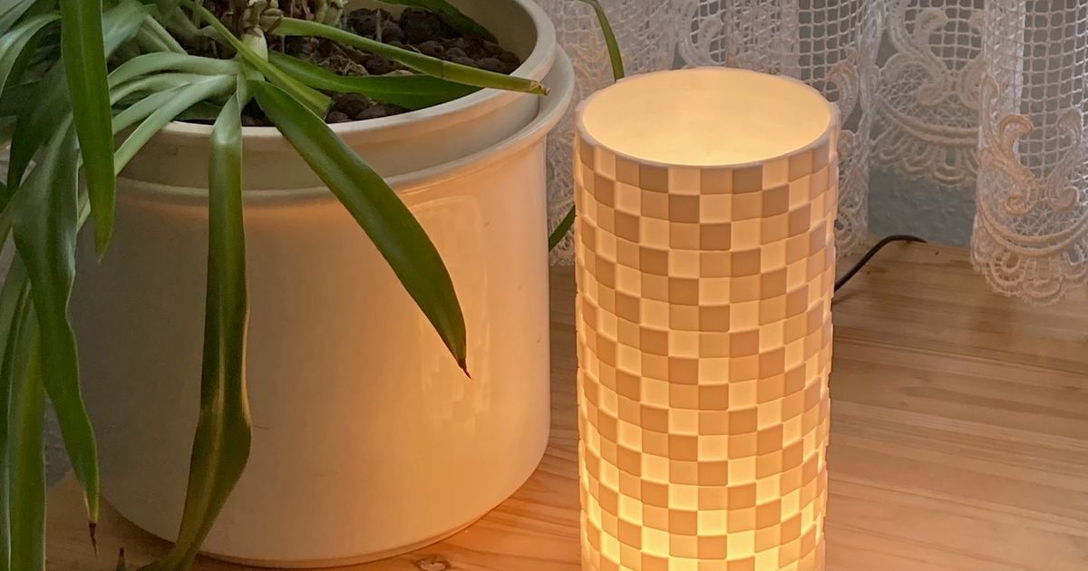 Lamp #58 - Circular Offset Block Shade for Bambu Lamp Kit 001 by Sink ...