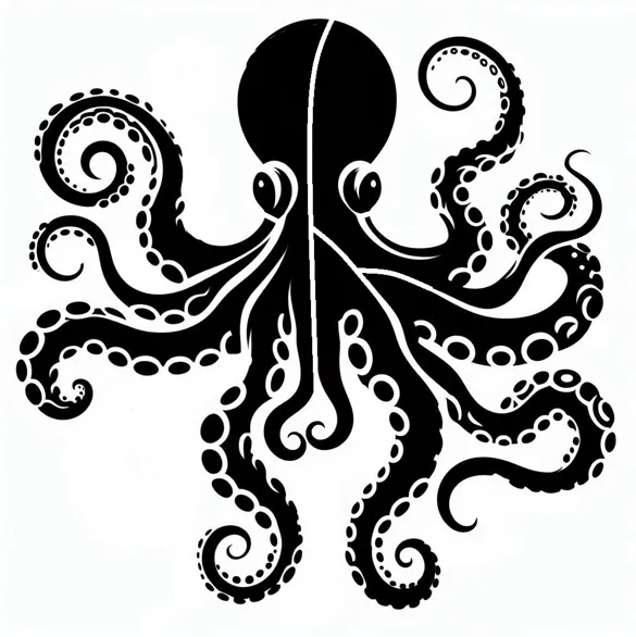 Stencil: Octopus (version 3) by Nina Máčová | Download free STL model ...
