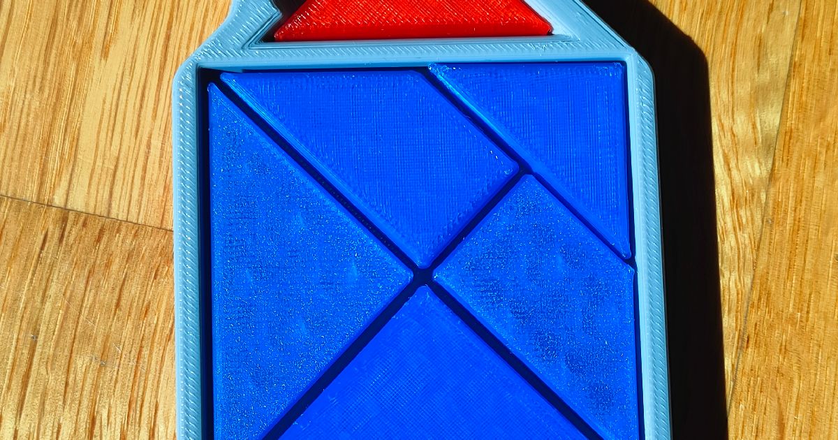 The Red Triangle Puzzle by Ljot | Download free STL model | Printables.com