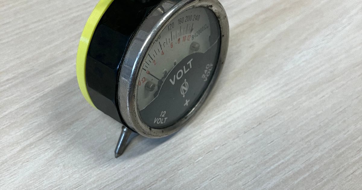 Voltmeter back cover by Jiří Bek | Download free STL model | Printables.com